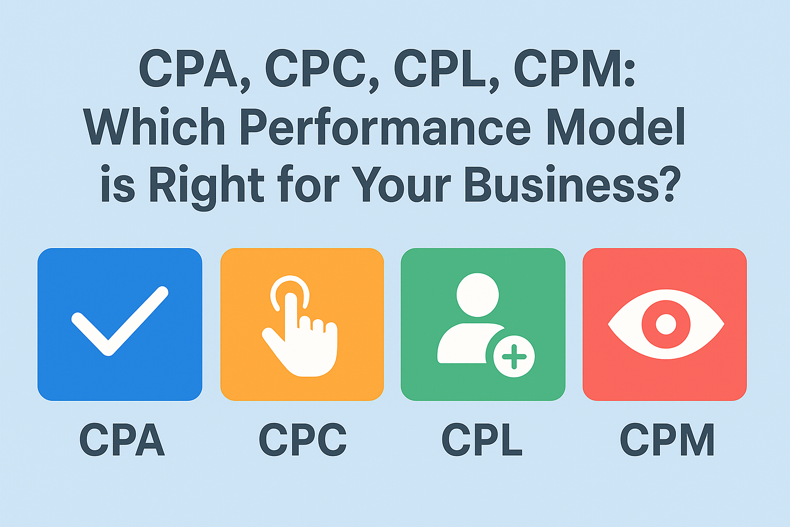 CPA, CPC, CPL, CPM: Which Performance Model is Right for Your Business ...